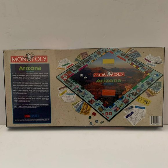 Hasbro | Games | Vintage Monopoly Arizona Edition Board Game 998 Hasbro ...